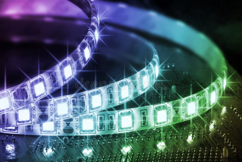 Colores del LED imagen de archivo. Imagen de tira, floodlight - 66334329