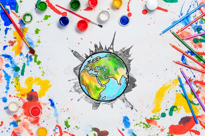 Colores del mundo imagen de archivo. Imagen de globo - 62303879