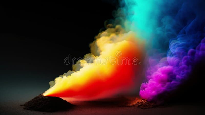 Colores Explosivos Entre Movimiento Capturado Almacen De Video - Vídeo ...