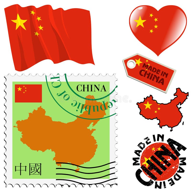 Colores Nacionales De China Ilustración del Vector - Ilustración de ...