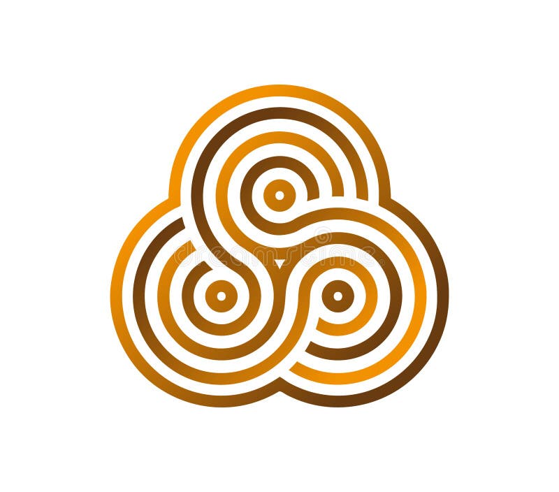 Colorfu Mobius Loop Made Of Three Arches Labyrinth Made Of Three