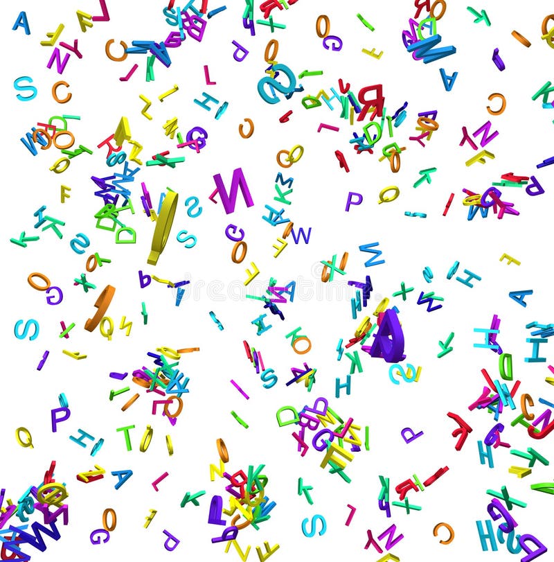 Colorful 3d Letters Exploded Stock Illustrations – 14 Colorful 3d ...