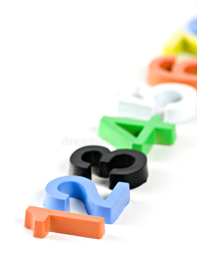Plastic numbers stock image. Image of counting, color - 61317293