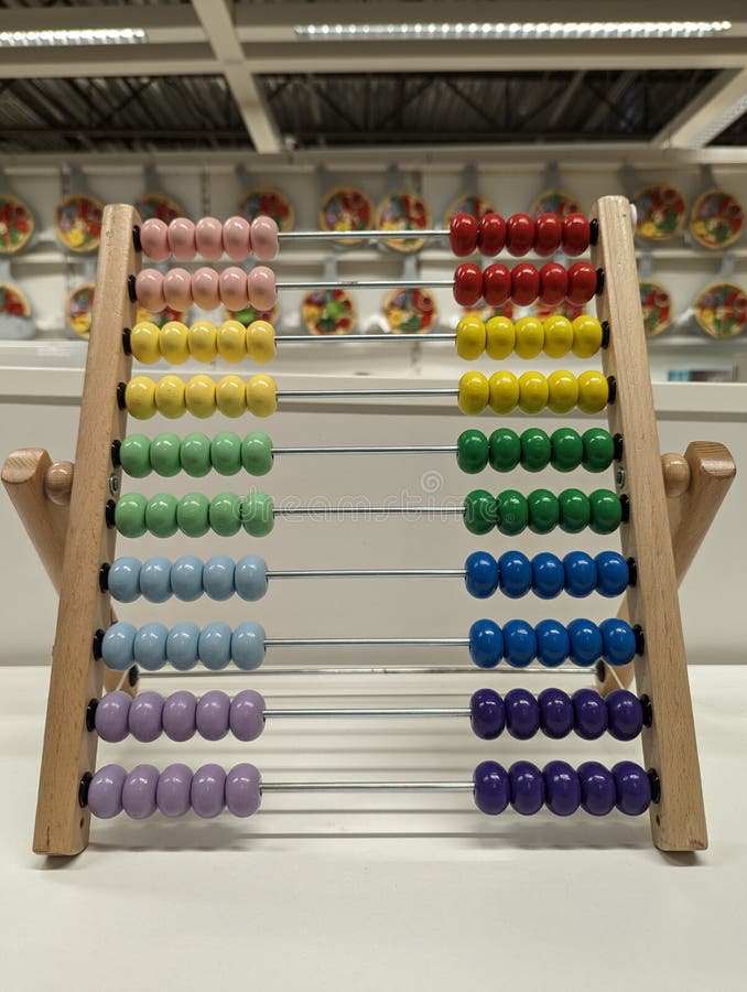 Colorful Abacus for Counting Numbers Stock Image - Image of food ...