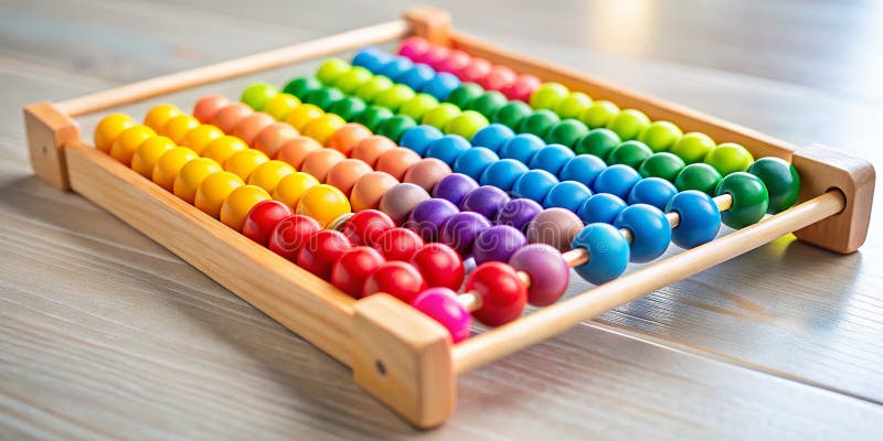 Colorful Abacus Display Educational Tool Decorative Accent for Engaging ...