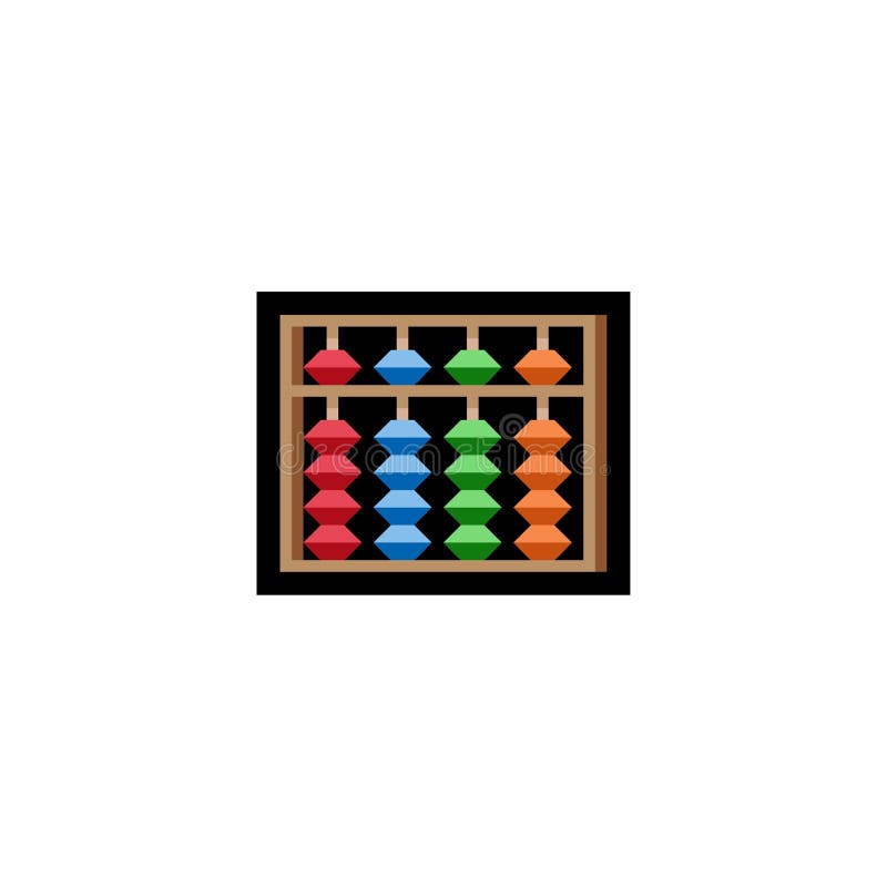 Colorful Abacus, Math Learning Tool Stock Illustration - Illustration ...