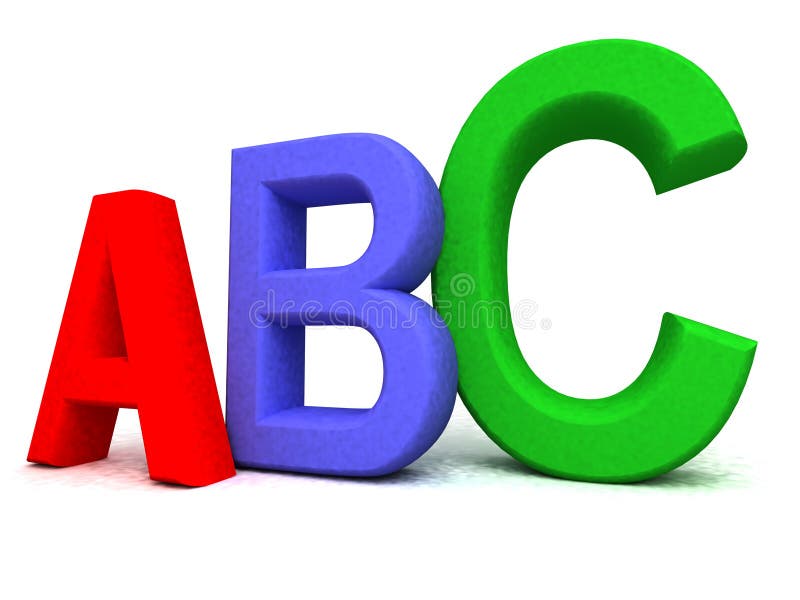 Colorful abc letters stock illustration. Illustration of mound - 24299391