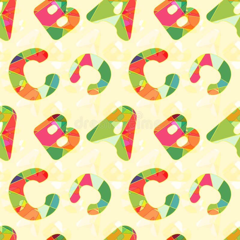 Colorful ABC Seamless Pattern Background Stock Vector - Illustration of ...