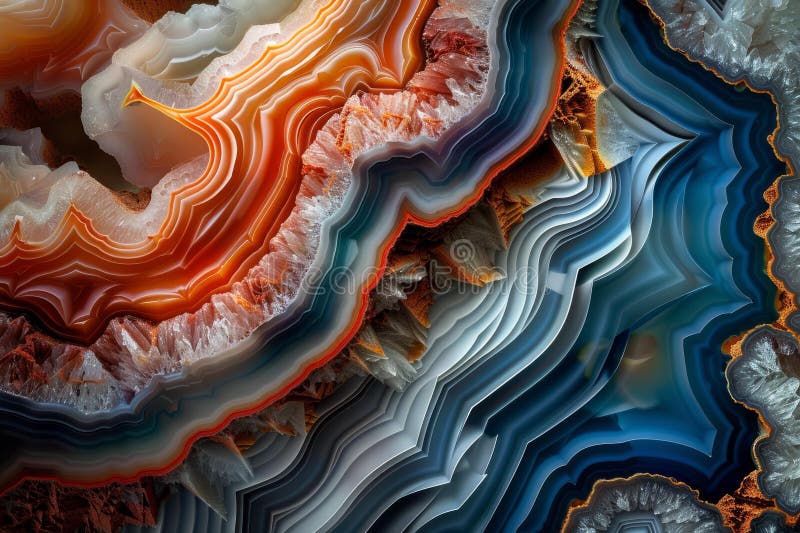 Colorful Abstract Agate Stone Texture Stock Illustration - Illustration ...