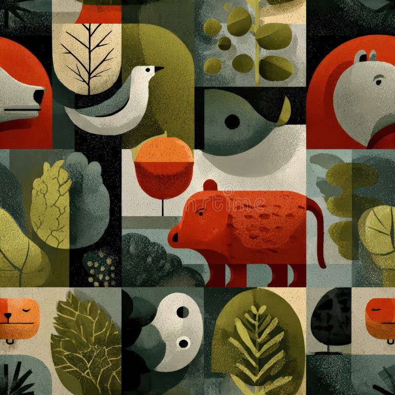 Colorful Abstract Animal and Nature Patterns for Creative Projects ...