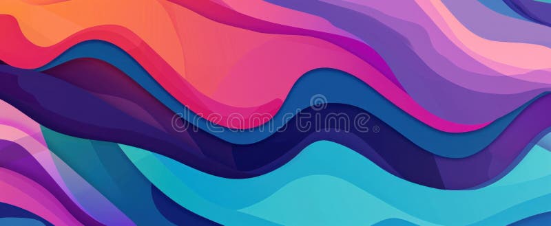 A Colorful Abstract Art Design Background Stock Illustration ...
