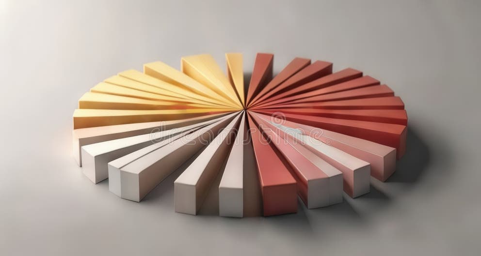 Colorful Abstract Art in Geometric Form Stock Illustration ...