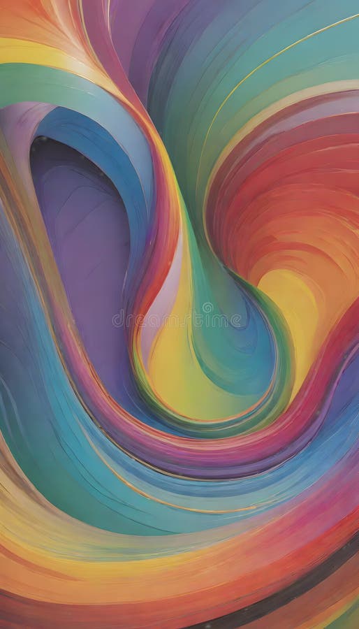 Colorful Abstract Art of Paint Splash in Rainbow Colors, Generative AI ...