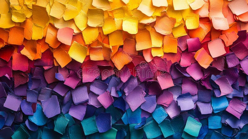 Colorful Abstract Art Piece Featuring Varied Hues and Textures Stock ...