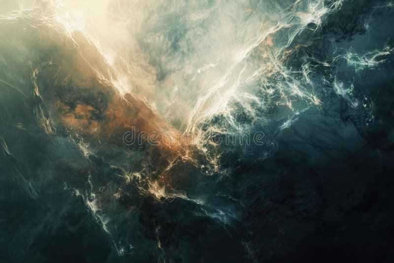 A Colorful Abstract Artwork Depicting a Bird Soaring through the Clouds ...