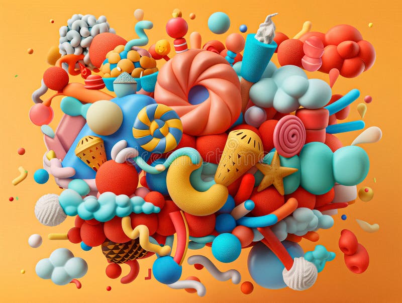 Colorful Abstract Artwork Featuring Flowing Curves in Vibrant Tones on ...