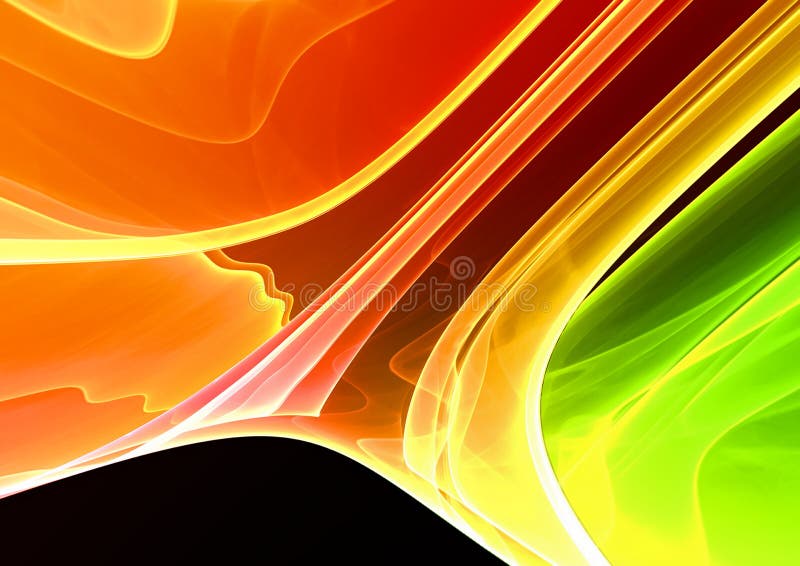 3d Colorful Waves Background Stock Illustration - Illustration of cover ...