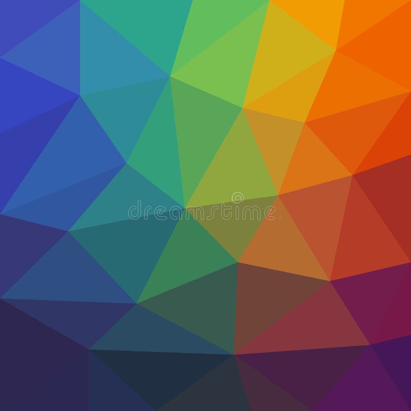 Colorful Abstract Background of Asymmetric Triangles. Stock Vector ...