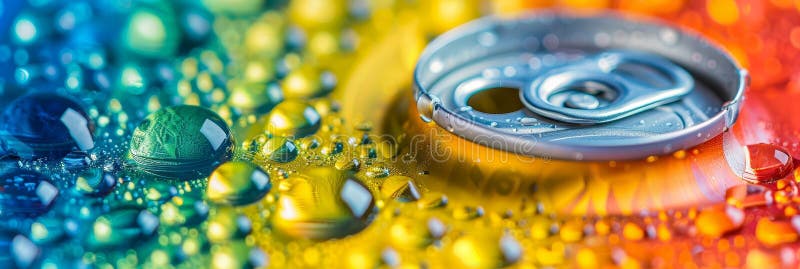 Colorful Abstract Background with Beverage Can Mockup for Personalized ...