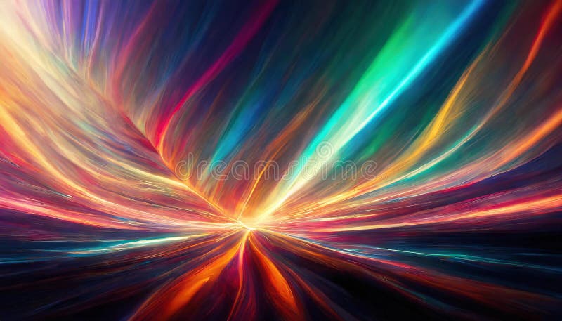 Colorful Abstract Background with Blurry Multicolored Beams Stock ...