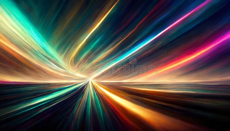 Colorful Abstract Background with Blurry Multicolored Beams Stock ...