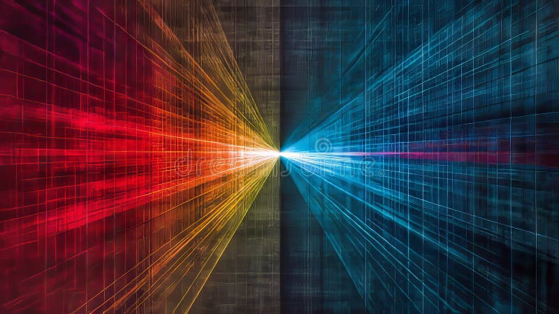 A Colorful Abstract Background with a Bright Light in the Middle Stock ...