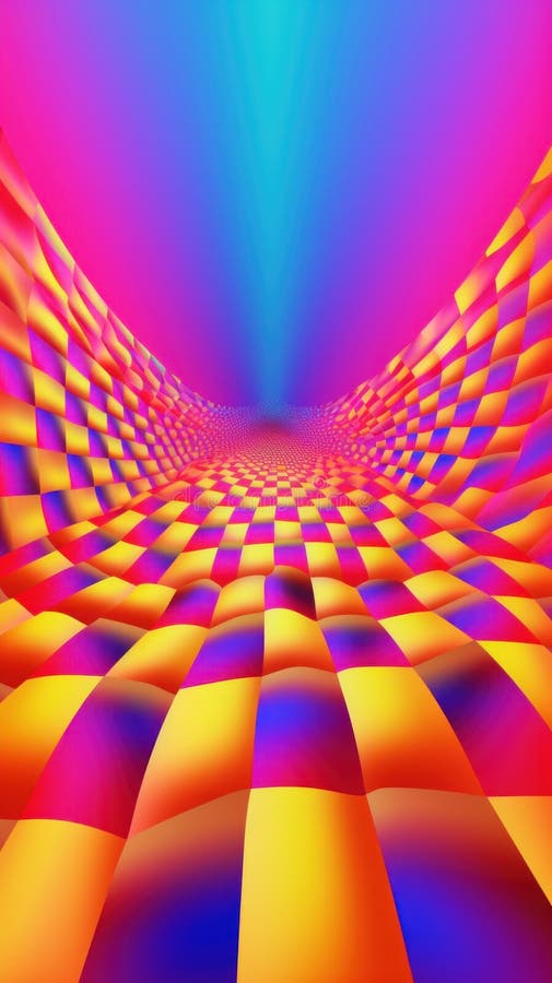 A Colorful Abstract Background with a Checkered Pattern. Generative AI ...