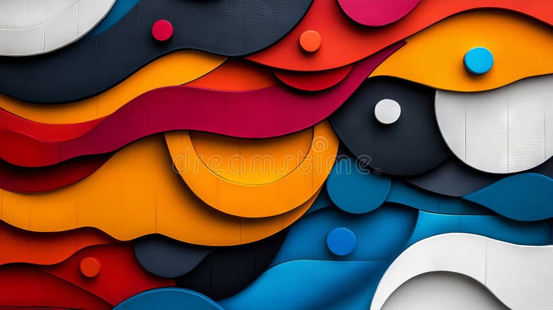 A Colorful Abstract Background Consisting of Different Colored Shapes ...