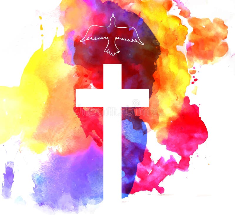 Colorful Abstract Background with Cross Stock Vector - Illustration of ...