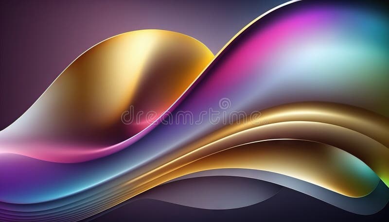 A Colorful Abstract Background with a Curved Curve in the Center Stock ...