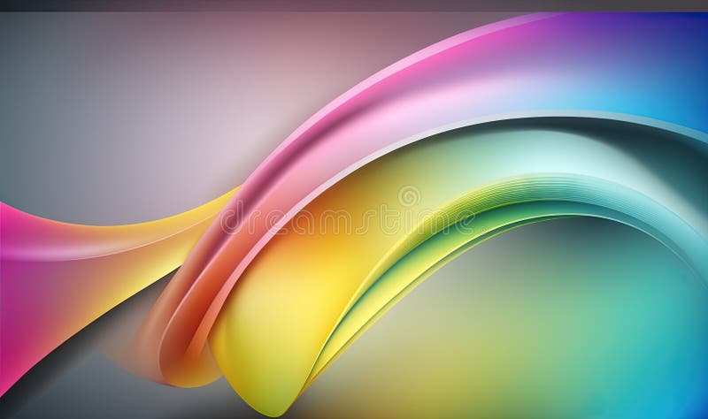 A Colorful Abstract Background with a Curved Design on the Side Stock ...