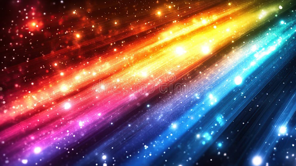 Colorful Abstract Background with Diagonal Light Rays and Shimmering ...