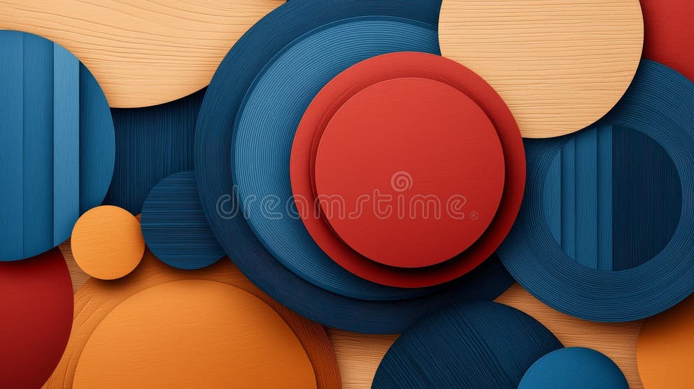 Colorful Abstract Background with Dynamic Circles and Intertwined ...