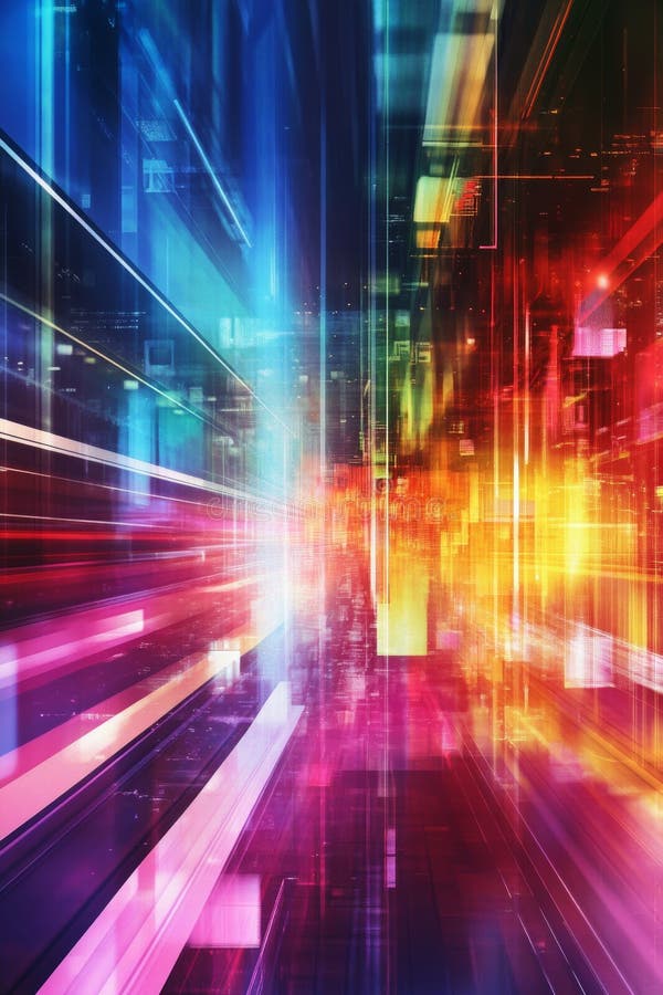 Colorful Abstract Background with Dynamic Vibrant Themes and Light ...