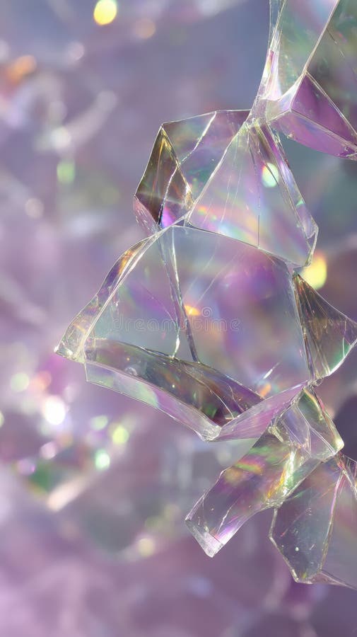 Colorful Abstract Background with Translucent Shapes Reflecting Light ...