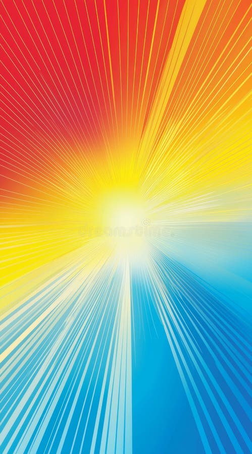 Colorful Abstract Background Featuring Converging Lines Expanding from ...