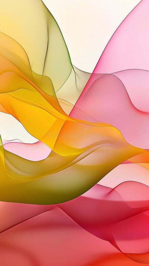 Colorful Abstract Background Featuring Flowing Shapes that Evoke the ...