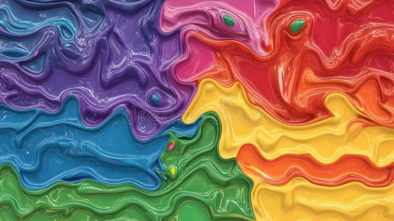 A Colorful Abstract Background Featuring Flowing and Swirling Patterns ...