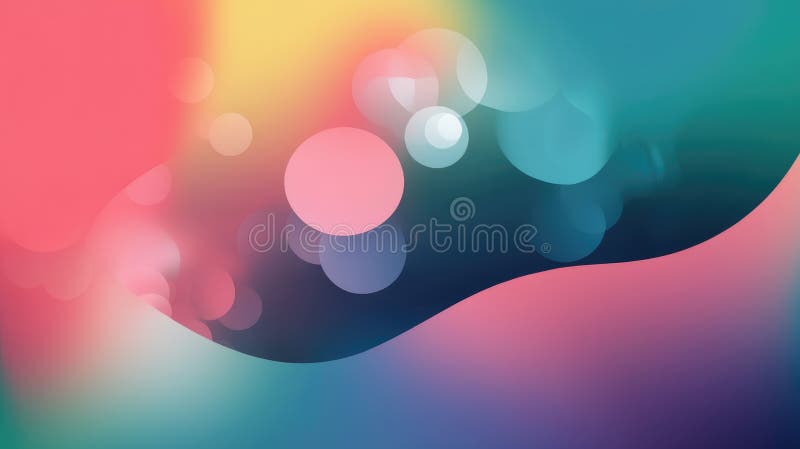 Colorful Abstract Background Featuring Soft Gradients and Bokeh Effects ...