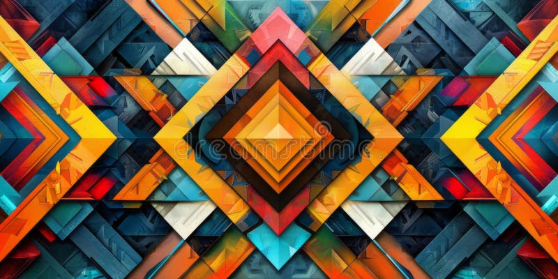 Colorful Abstract Background Featuring a Variety of Shapes in a Dynamic ...