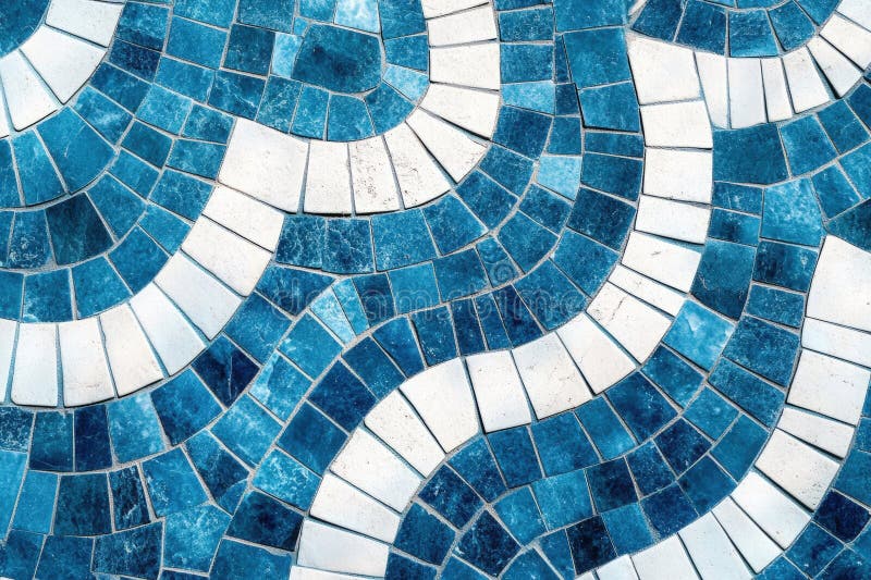 Colorful Abstract Background Featuring Wavy Patterns in Blue and White ...