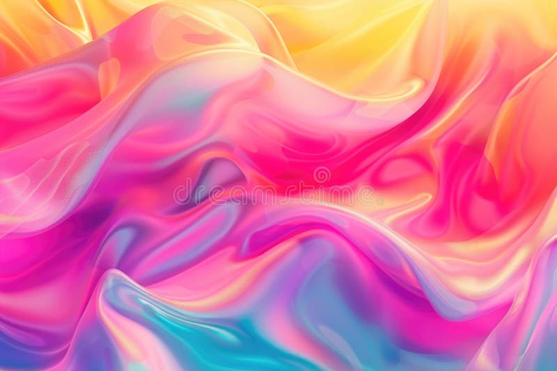 A Colorful Abstract Background with Flowing Colors Stock Illustration ...