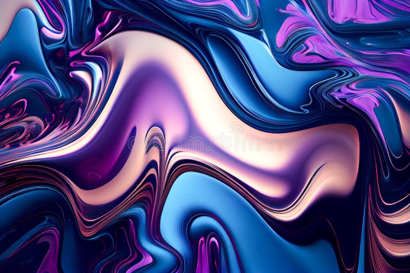 Colorful Abstract Background of the Flowing Liquid. Generative AI Stock ...