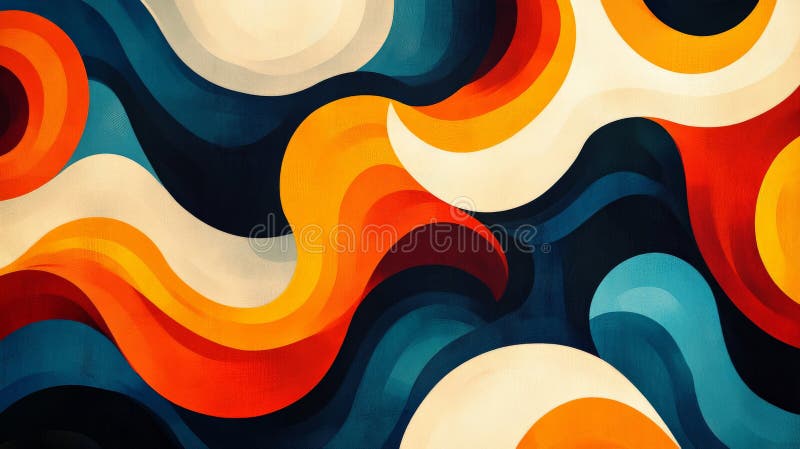 Colorful Abstract Background with Flowing Shapes Creating Dynamic ...