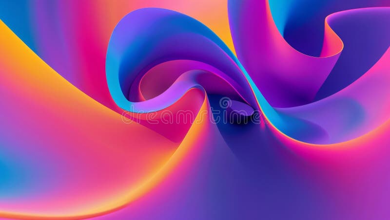 Colorful Abstract Background Flowing Smooth Lines Stock Photo - Image ...