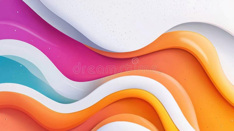 Colorful Abstract Background Forms Dynamic Waves and Flowing Shape ...