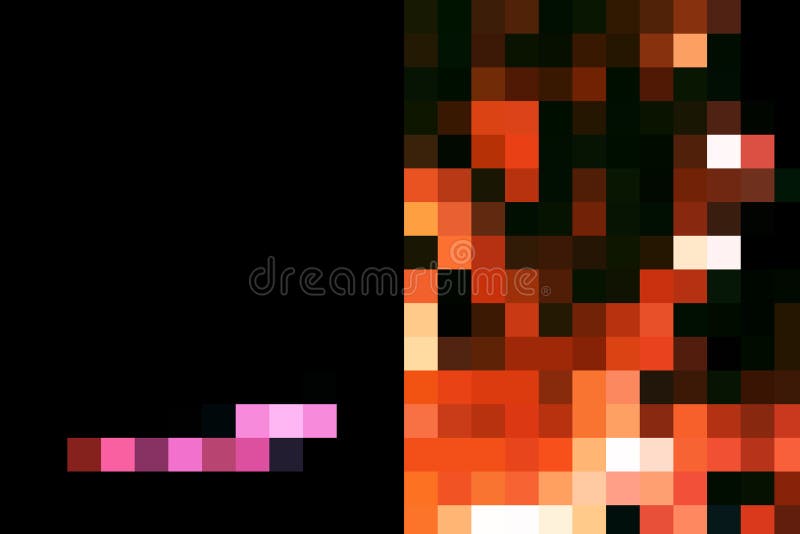 Colorful Abstract Background with Pattern of Squares As Large Pixels ...