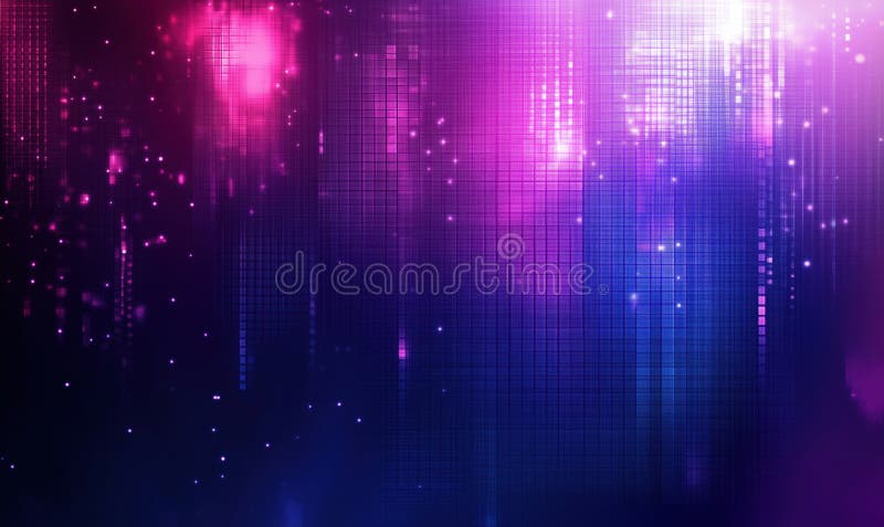 Colorful Abstract Background Glowing Lights Pixelated Patterns Stock ...