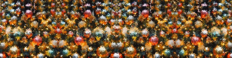 A Colorful Abstract Background Header of Christmas Ornaments Stock ...