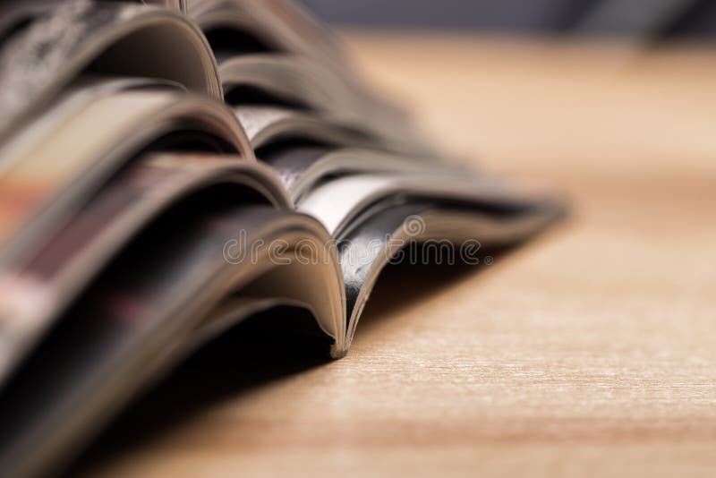 Colorful Abstract Background Image of Stacked Magazines Stock Photo ...
